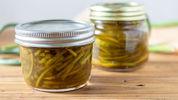 Pickled Garlic Scapes, Quick & Canned - Binky's Culinary Carnival
