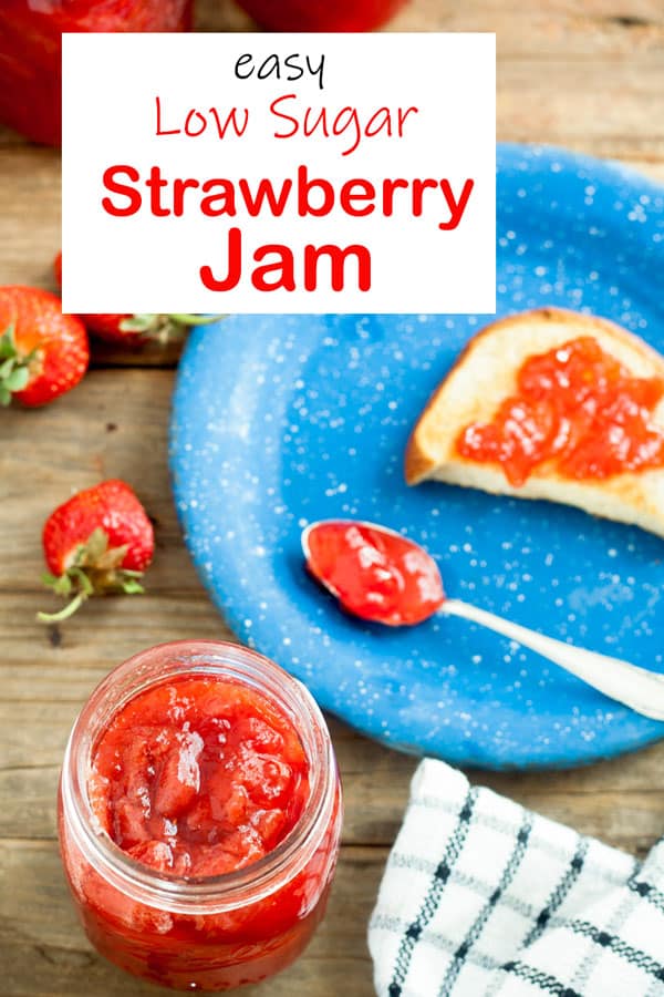 Low Sugar Strawberry Jam - Binky's Culinary Carnival