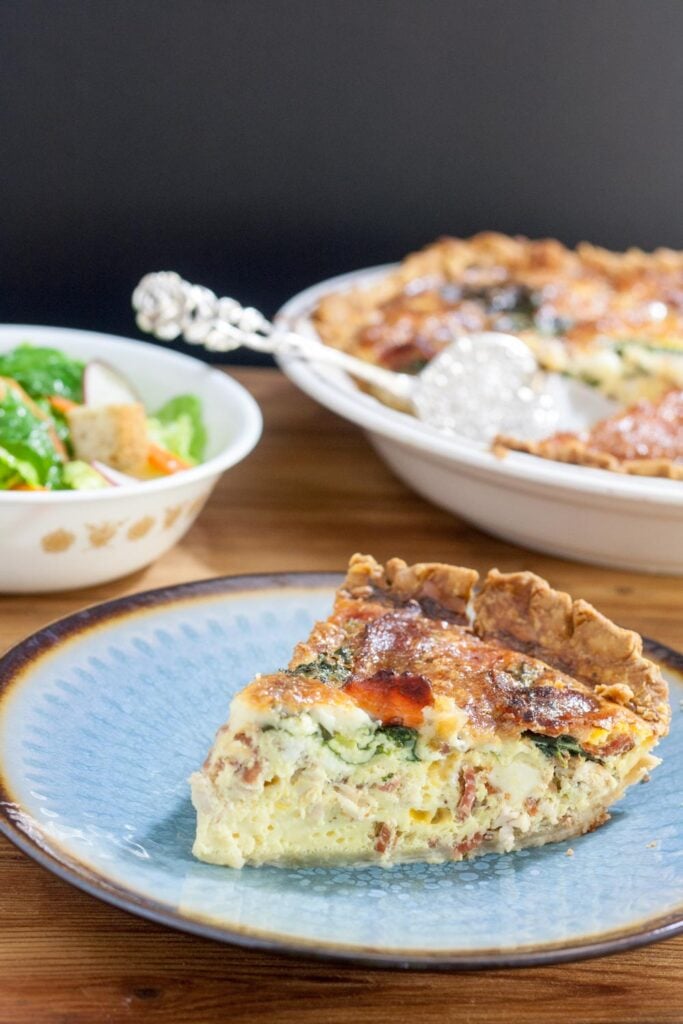 Chicken Quiche - Binky's Culinary Carnival