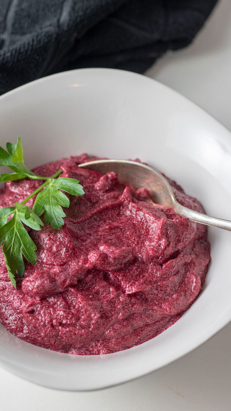 Beet Puree - easy, vegan - Binky's Culinary Carnival