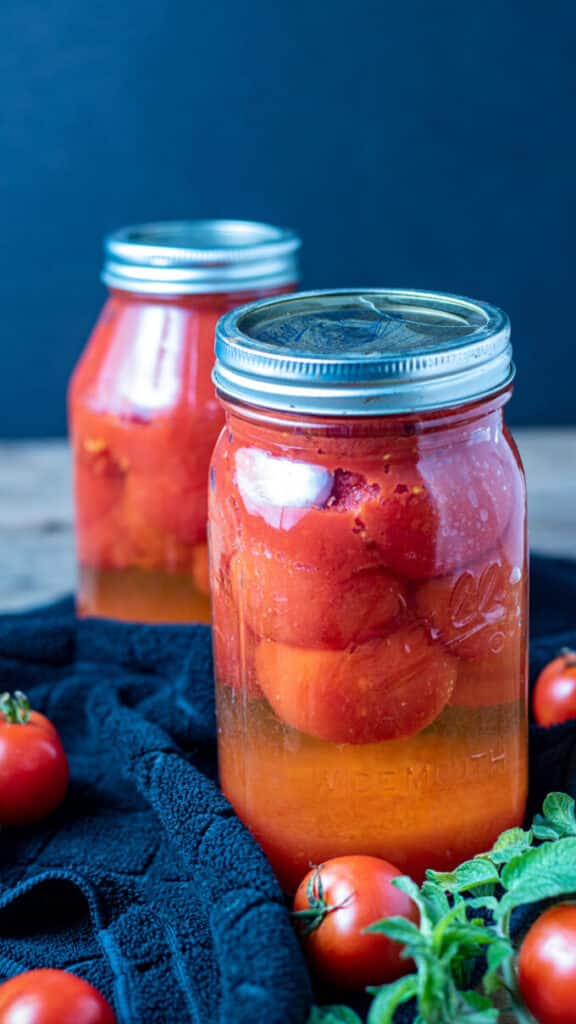 Canning Whole Tomatoes {Pressure - Water Bath} - Binky's Culinary Carnival