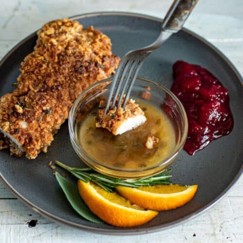 Almond Crusted Turkey, Turkey Schnitzel - Binky's Culinary Carnival