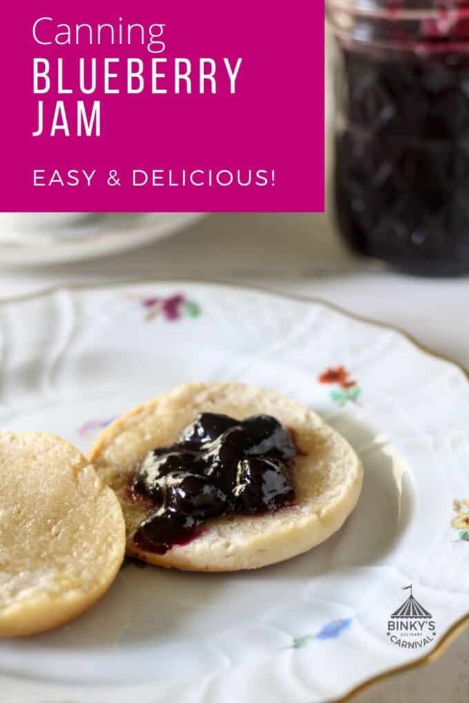 Easy, Low Sugar Blueberry Jam Recipe - Binky's Culinary Carnival