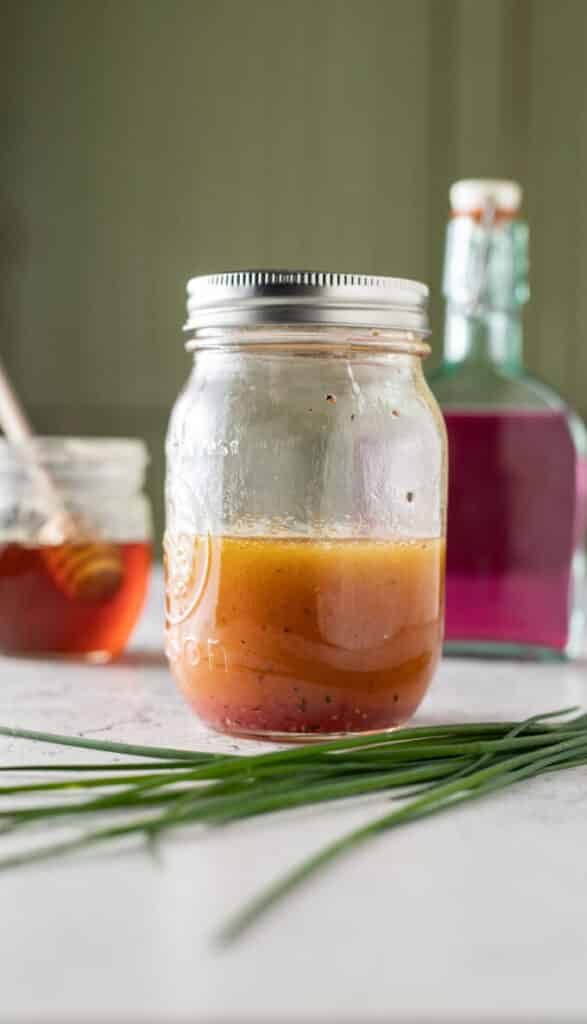 Chive Vinaigrette |Easy Chive Flower Recipe| - Binky's Culinary Carnival