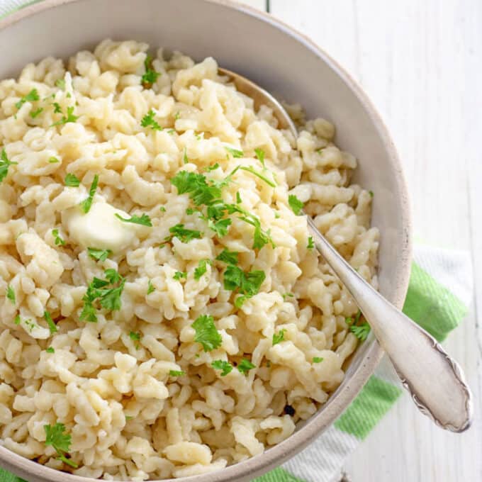 German Spaetzle (Spätzle) - Binky's Culinary Carnival