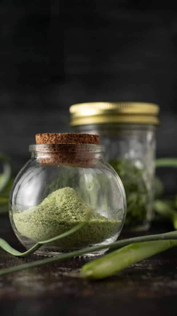 Dehydrating Garlic Scapes | Garlic Scape Powder - Binky's Culinary Carnival