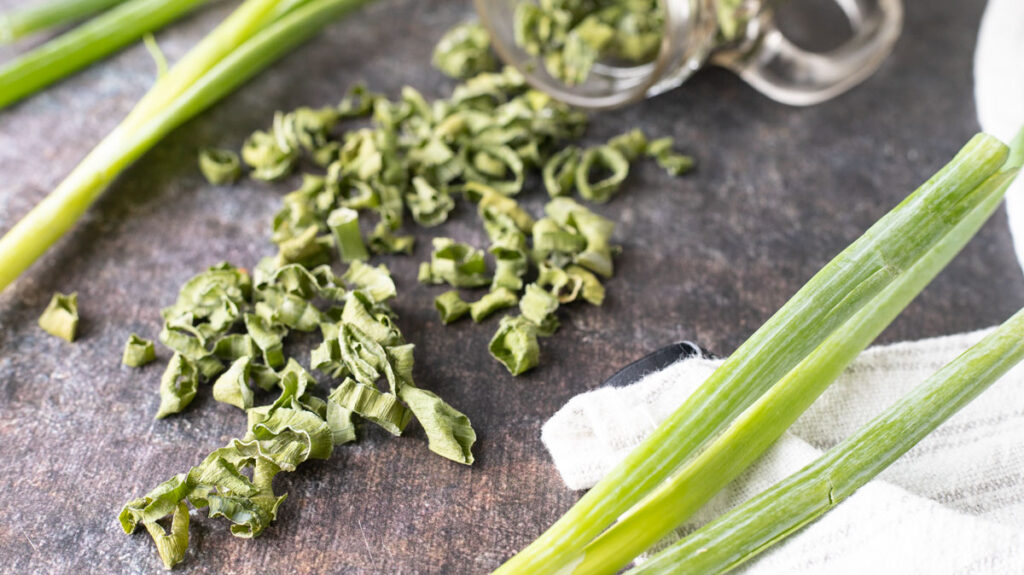 Dehydrating Scallions | Green Onions - Binky's Culinary Carnival
