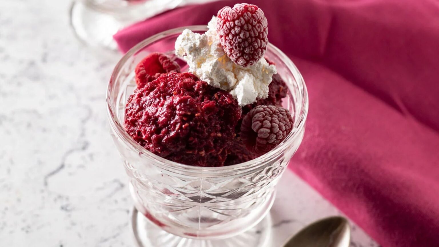 Raspberry Sherbet / Sorbet - Binky's Culinary Carnival