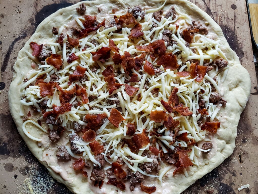 Bacon Cheeseburger Pizza - Binky's Culinary Carnival