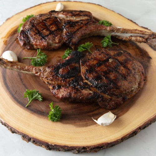 Tomahawk Pork Chops- Juicy and Flavorful - Binky's Culinary Carnival