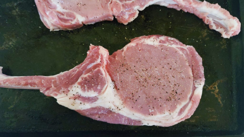 Tomahawk Pork Chops- Juicy and Flavorful - Binky's Culinary Carnival