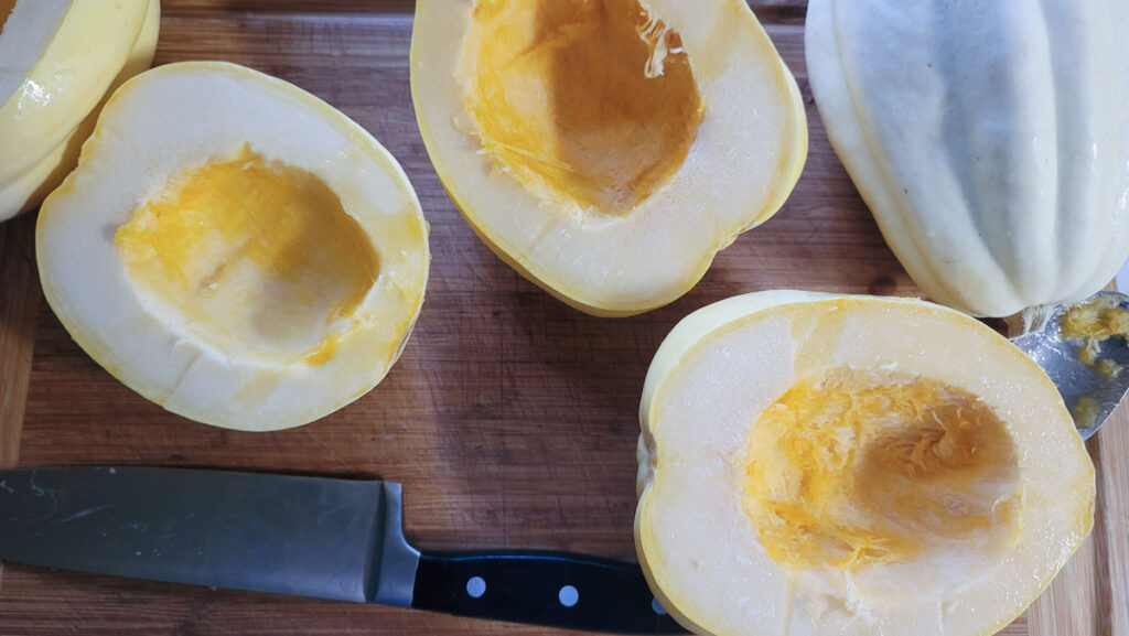 Mashed Potato Squash - Binky's Culinary Carnival