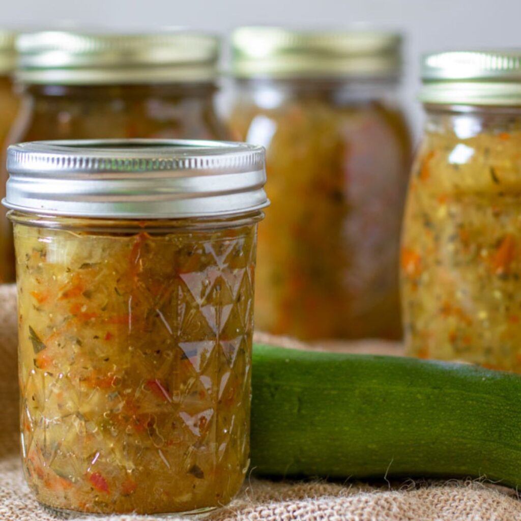 Zucchini Relish - Water Bath or Quick Canned - Binky's Culinary Carnival