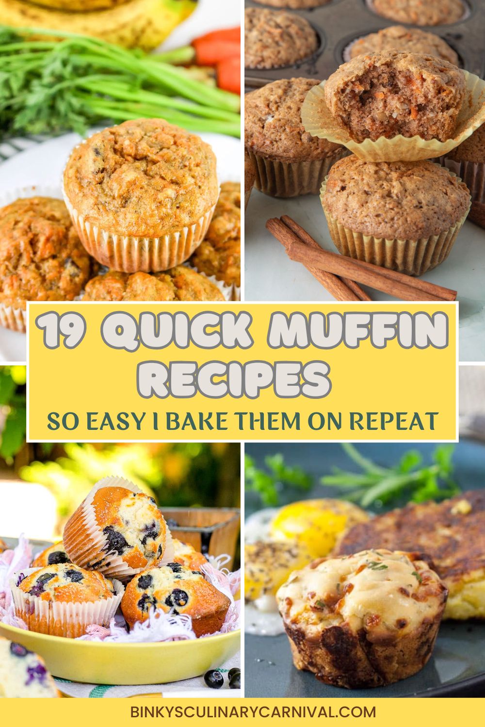19 Quick Muffin Recipes So Easy I Bake Them on Repeat - Binky's ...