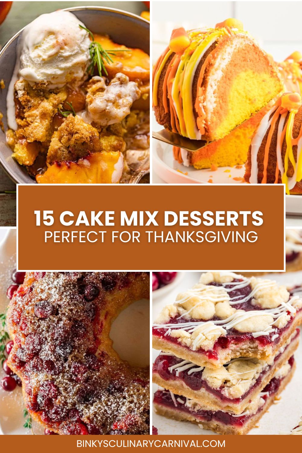 15 Cake Mix Desserts Perfect for Thanksgiving - Binky's Culinary Carnival