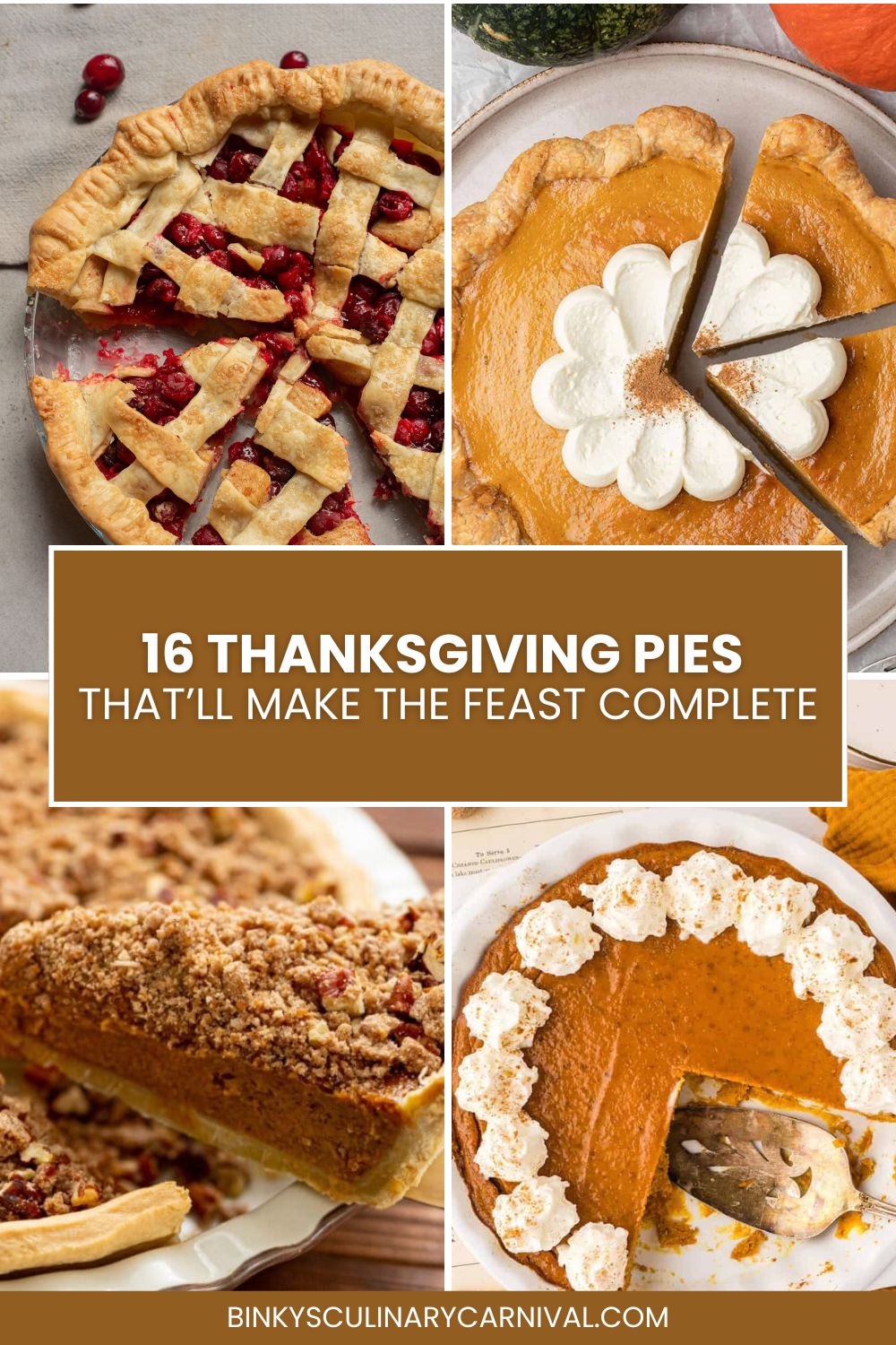 16 Thanksgiving Pies That’ll Make the Feast Complete - Binky's Culinary ...