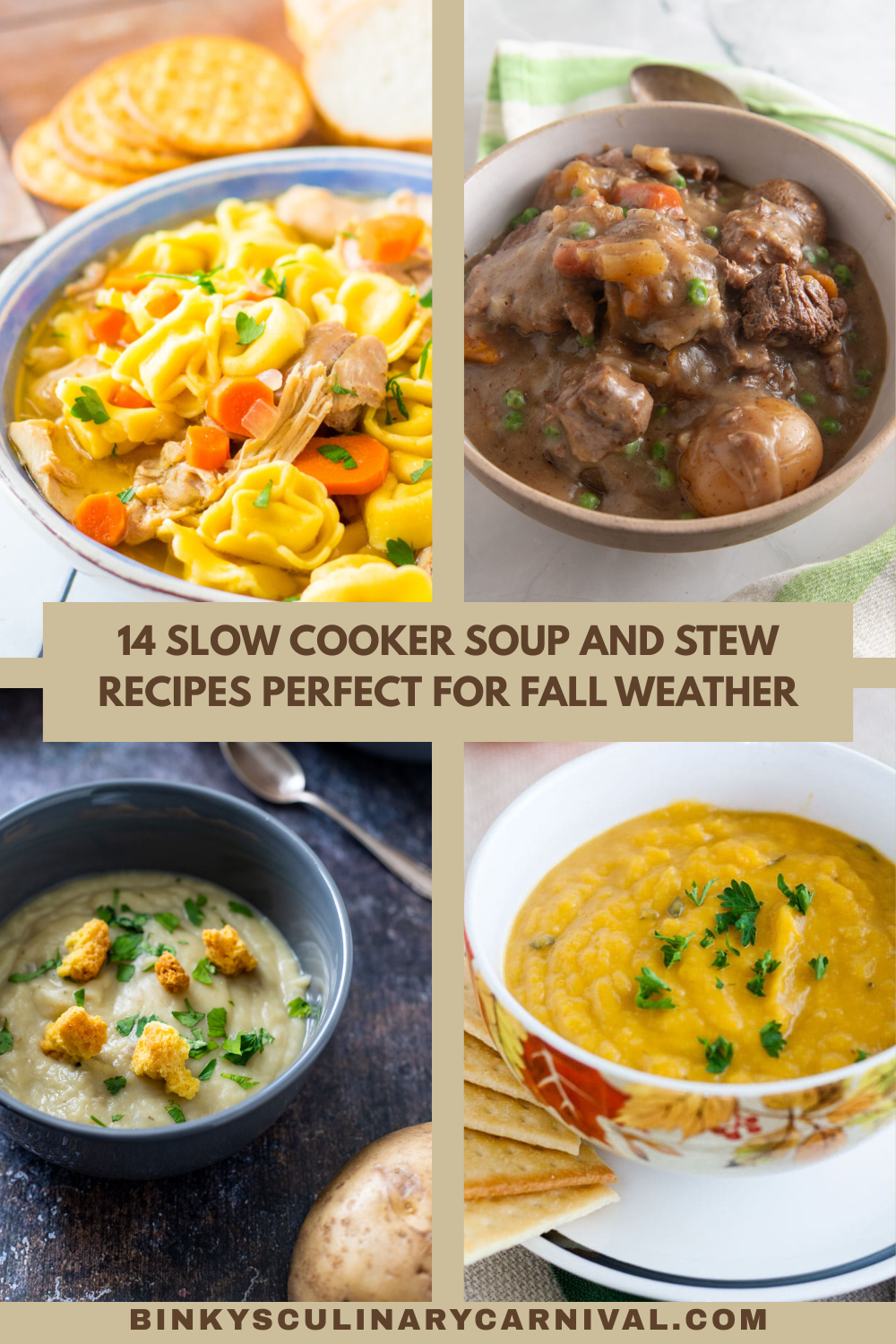 14 Slow Cooker Soup and Stew Recipes Perfect for Fall Weather - Binky's ...