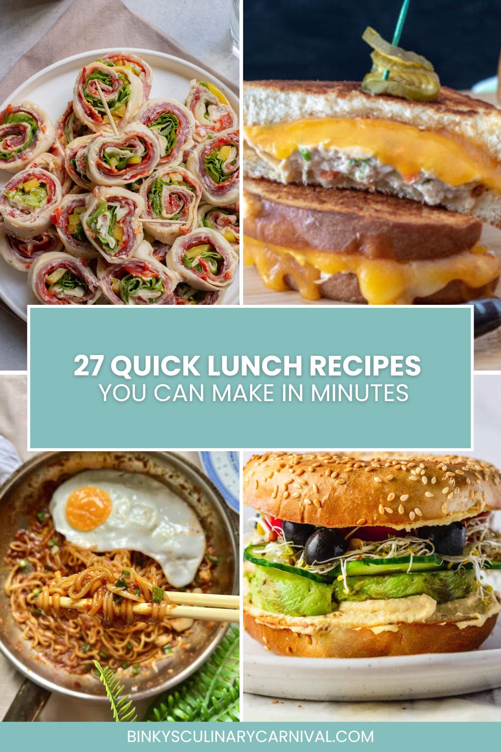 27 Quick Lunch Recipes You Can Make in Minutes - Binky's Culinary Carnival
