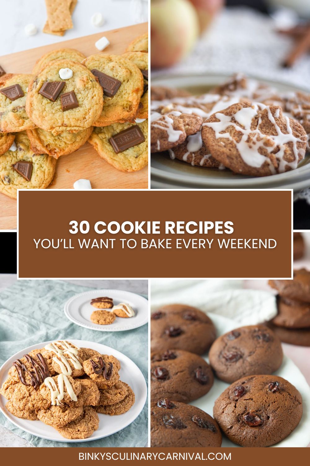 30 Cookie Recipes You’ll Want to Bake Every Weekend - Binky's Culinary ...
