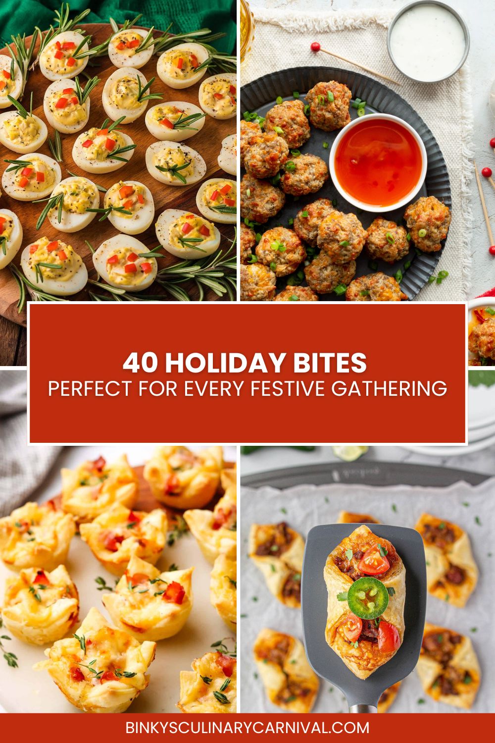 40 Holiday Bites Perfect for Every Festive Gathering - Binky's Culinary ...