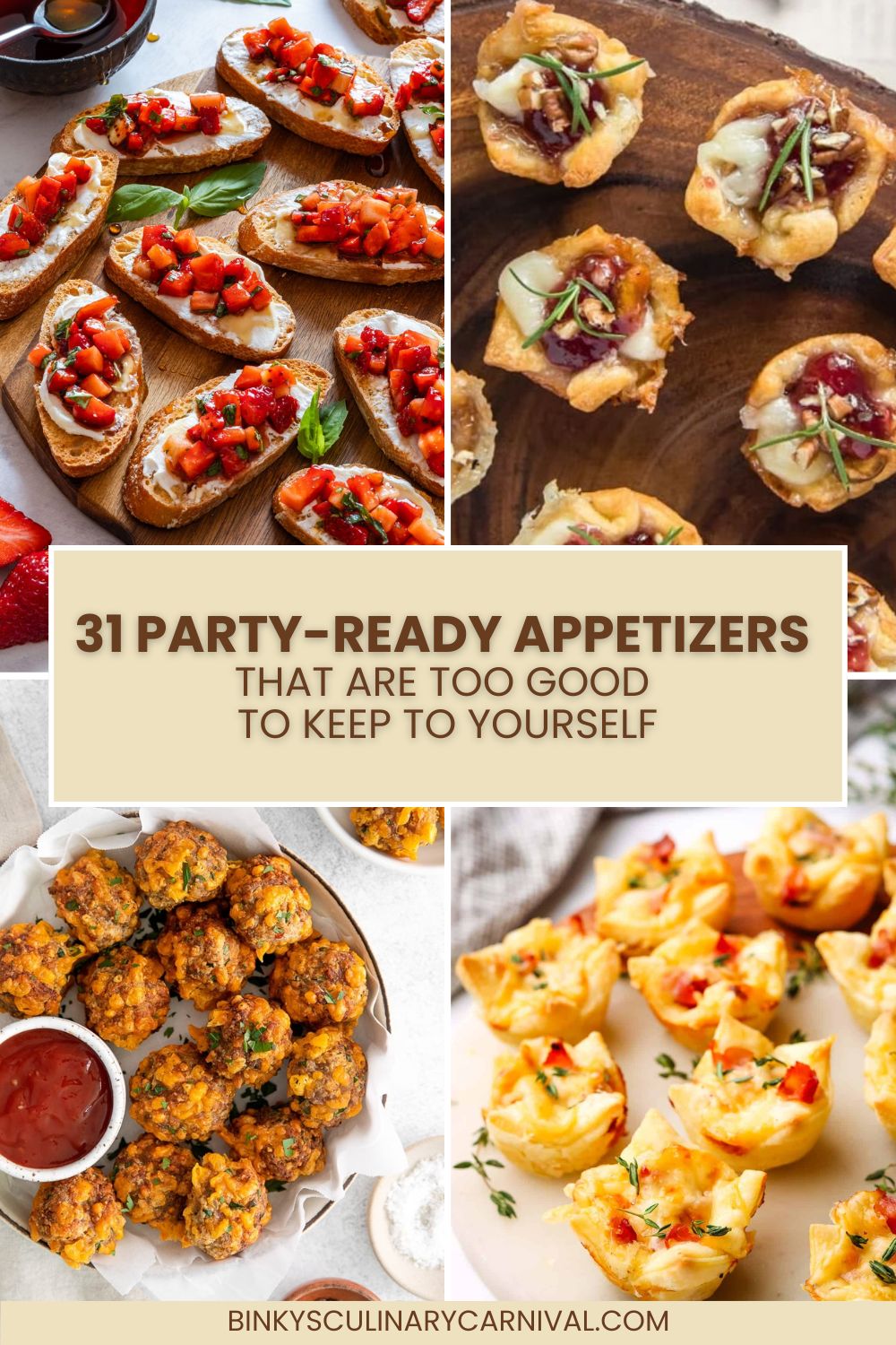 31 Party-Ready Appetizers That Are Too Good to Keep to Yourself - Binky ...