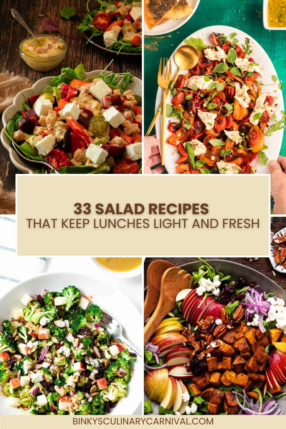 32 Salad Recipes That Keep Lunches Light and Fresh - Binky's Culinary ...