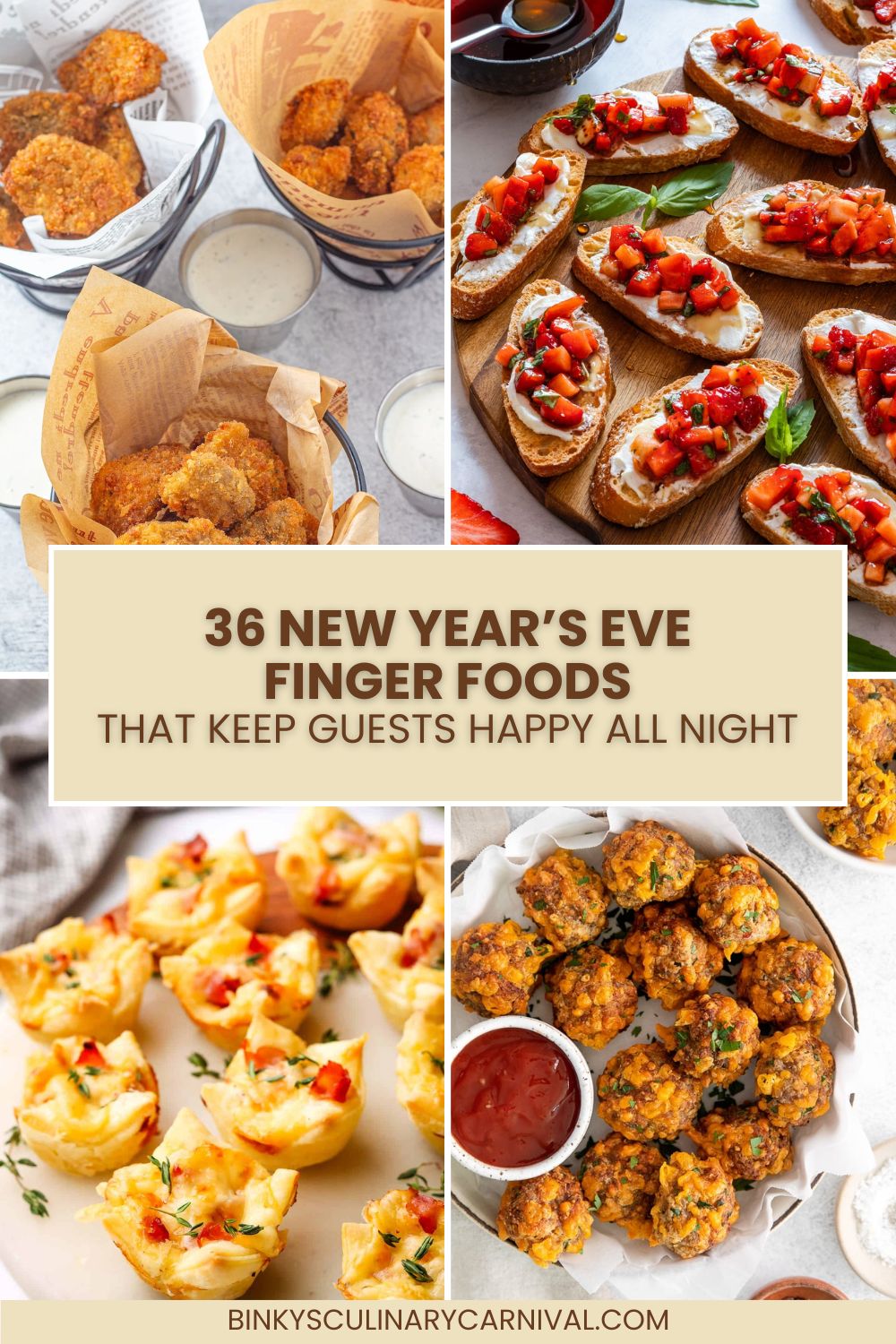36 New Year’s Eve Finger Foods That Keep Guests Happy All Night - Binky ...