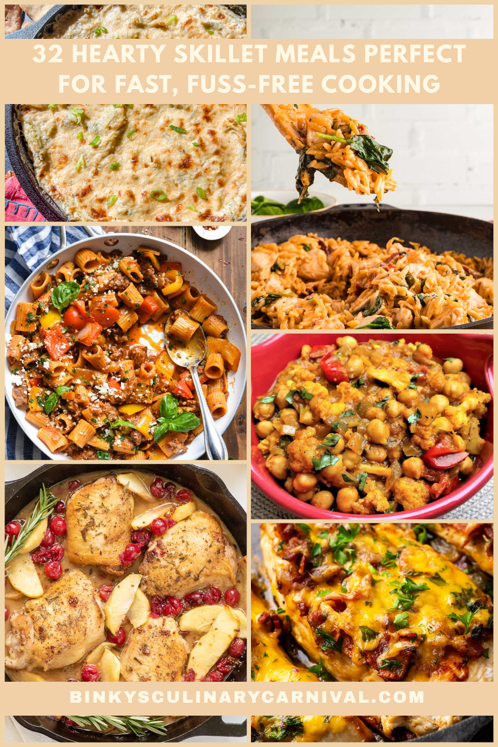 32 Hearty Skillet Meals Perfect for Fast, Fuss-Free Cooking - Binky's ...