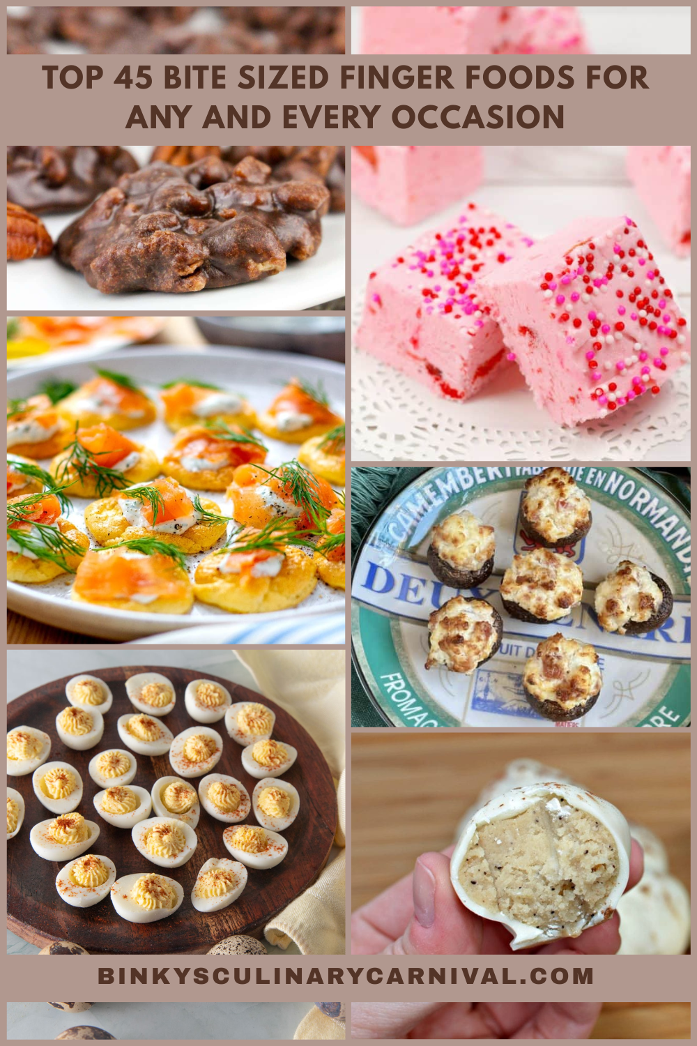Top 45 Bite Sized Finger Foods for Any and Every Occasion - Binky's ...