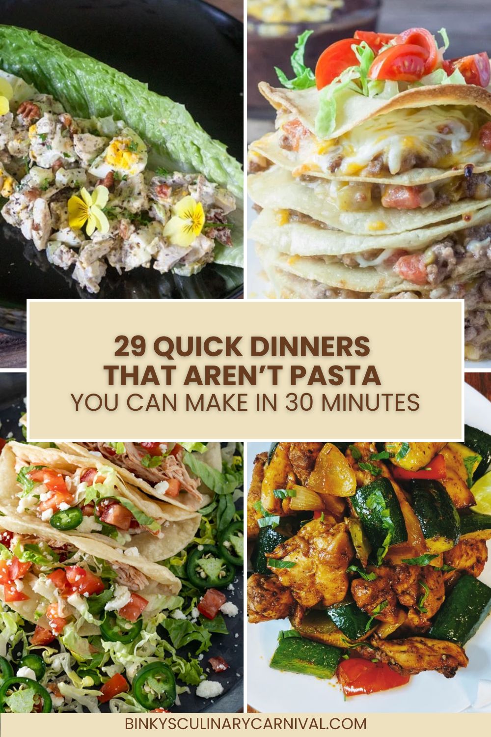 29 Quick Dinners That Aren’t Pasta You Can Make in 30 Minutes - Binky's ...